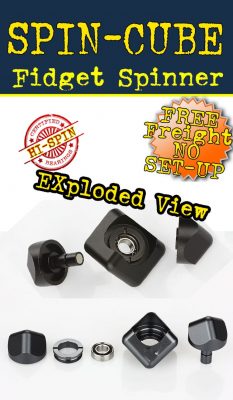 SPIN CUBE Fidget Spinner - World's Best 3D Custom USB Flash Drives